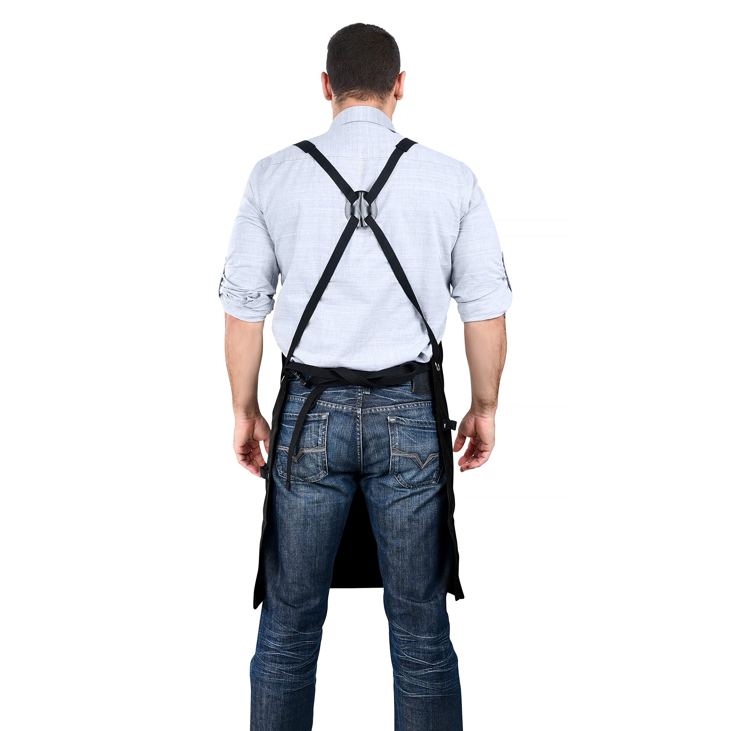 ARMOR GEAR 30 Bulk Pack Commercial Restaurant aprons with pockets catering supplies black apron for Server Chef Cooking Kitchen Bartender + more. Washable.