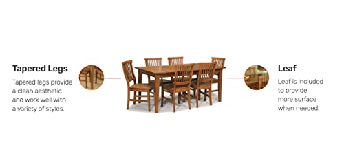 Homestyles Arts & Crafts 7 Piece Dining Set, Oak