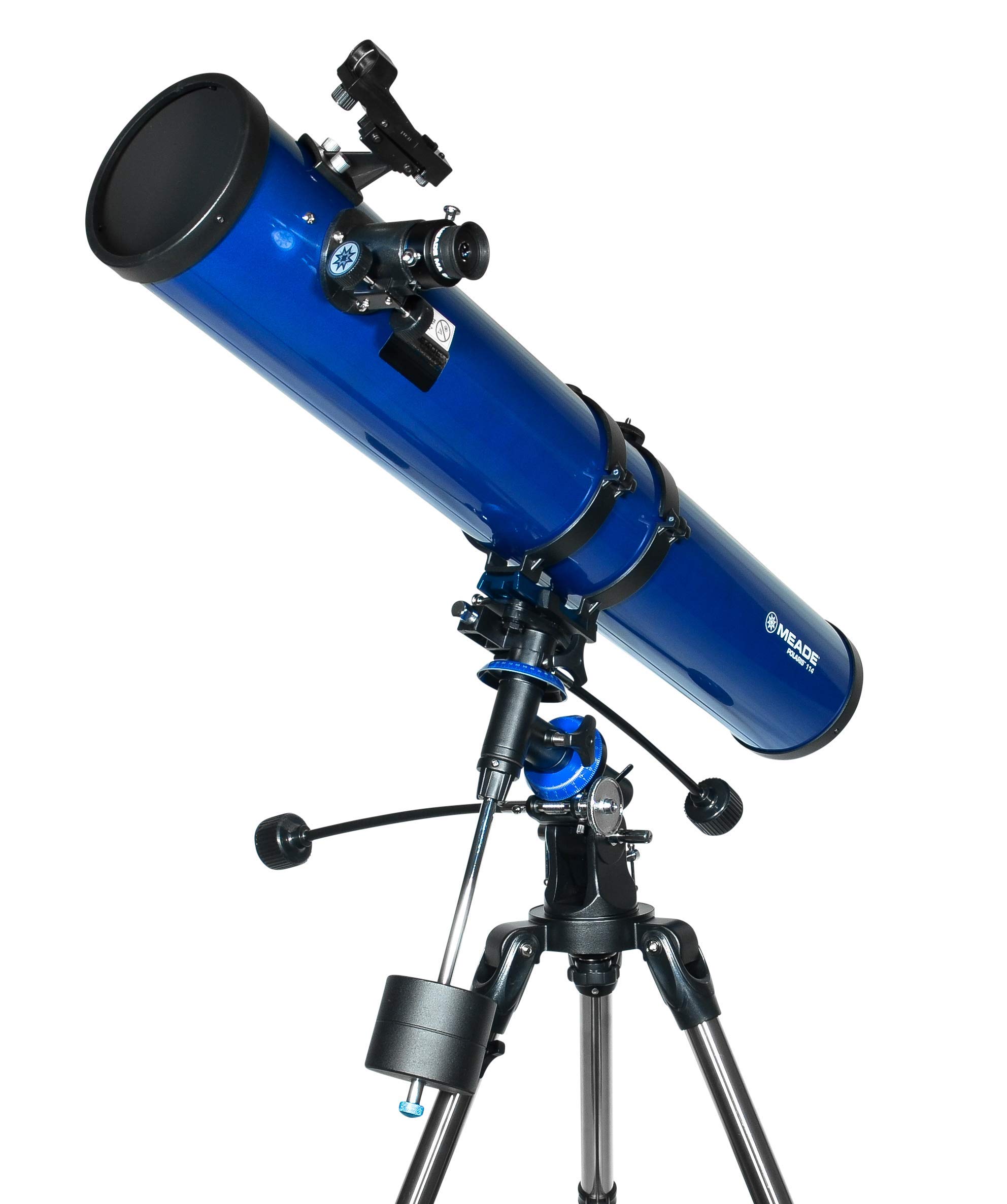 Meade Instruments 216004 Polaris 114Eq Reflector Telescope, Metallic Blue
