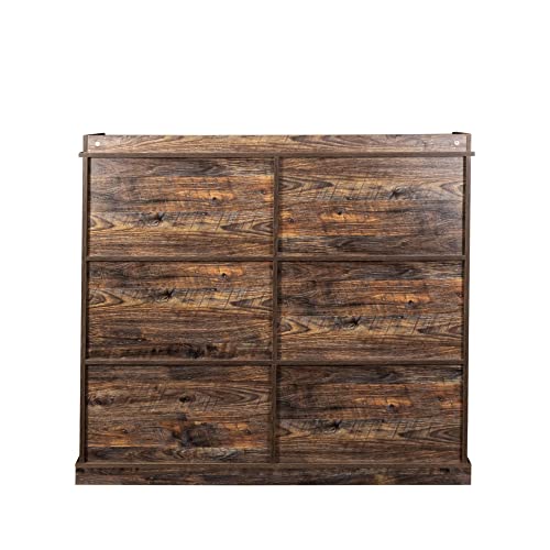 CreekT 10-Shelf Barrister Bookshelf for Bedroom, Tall Bookshelf for Living Room, Large Bookshelf for Bedroom, Open Bookshelf, Bookcase Shelf, Modern Bookshelf, Solid Wood Bookshelf, Cube Shelf