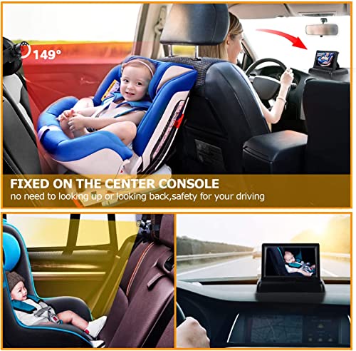 Itomoro Baby Car Mirror, View Infant in Rear Facing Seat with Wide Crystal Clear View,Camera aimed at baby-Easily to Observe The Baby's Every Move