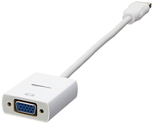 Amazon Basics Display Port to VGA Display Monitor Adapter, 1-Pack, White
