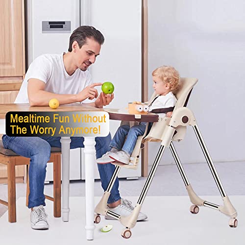 Disposable Baby Splat Mat for Under High Chair, 20 Packs Large Waterproof Spill Floor Mat, Portable Play Mat and Table Cloth