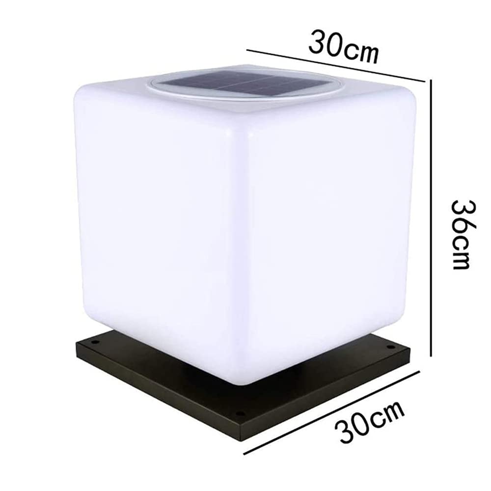 KLFJFD Solar Lights Outdoor, Solar Column Headlights,Waterproof Rainproof Gate Patio Table Lamp Lantern,for Home Garden etc
