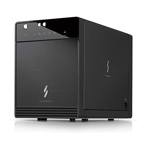 Mediasonic USB 3.2 4 Bay 3.5” SATA Hard Drive Enclosure DAS – USB 3.2 Gen 2 10Gbps Type C | USB-C (HF7-SU31C) Support 24TB HDD