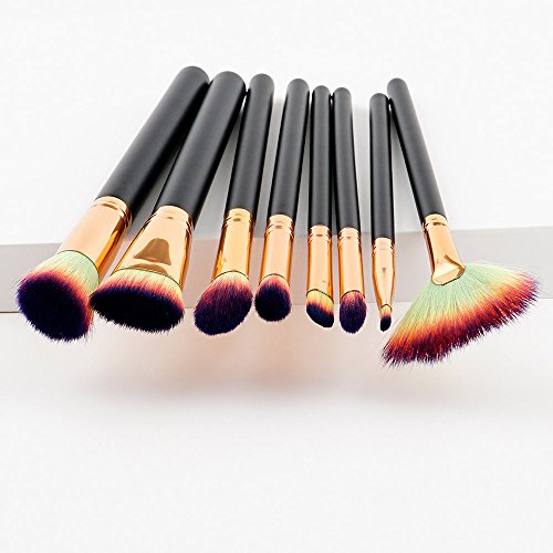 Anime Makeup Brush 8pcs/set Makeup Brush Set tools Make-up Toiletry Kit Wool Make Up Brush Set Home Made Makeup