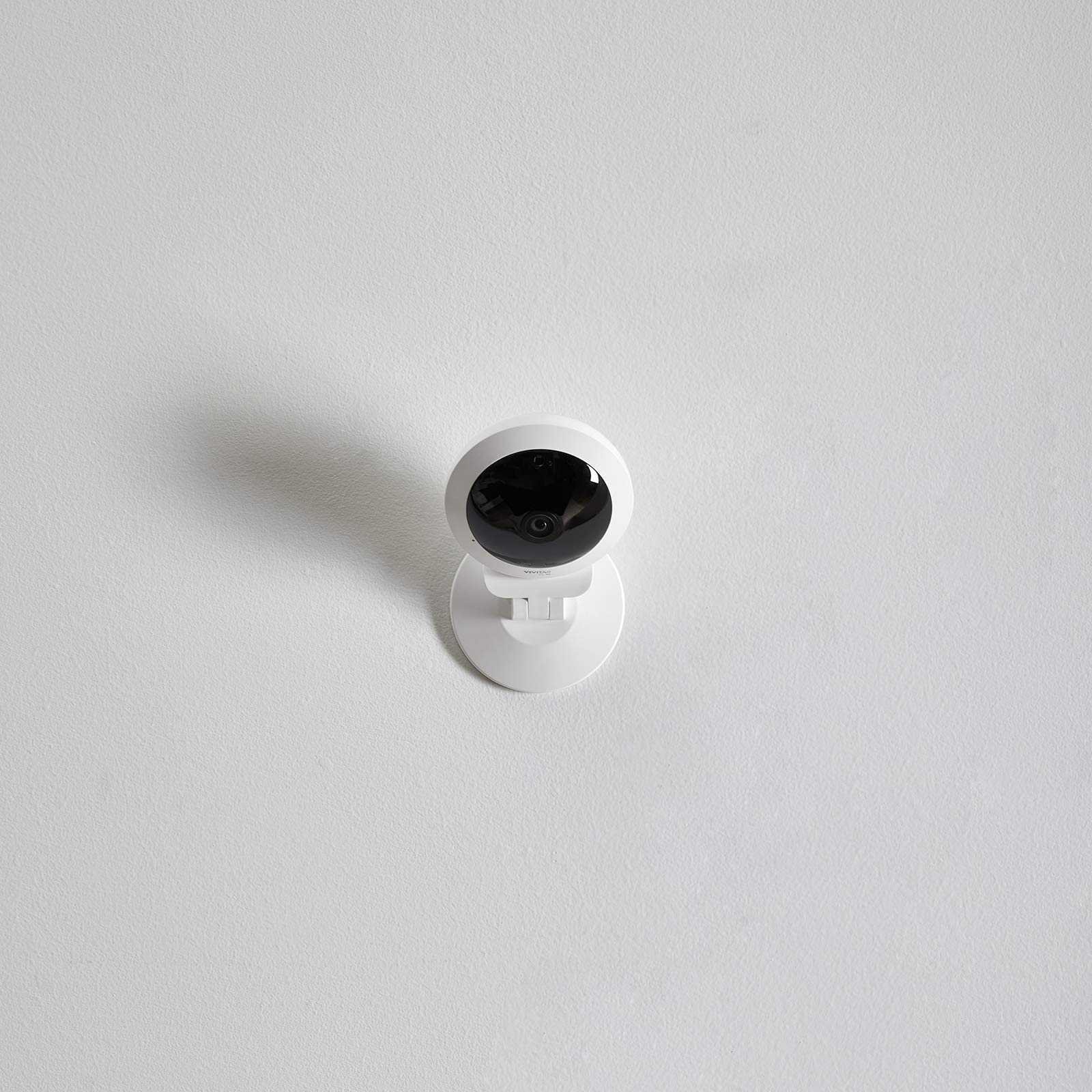 Vivitar IPC-117 1080p Full HD Wi-Fi Smart IP Camera with 360 Degree View Angle Lens, White, (IPC117-WHT)