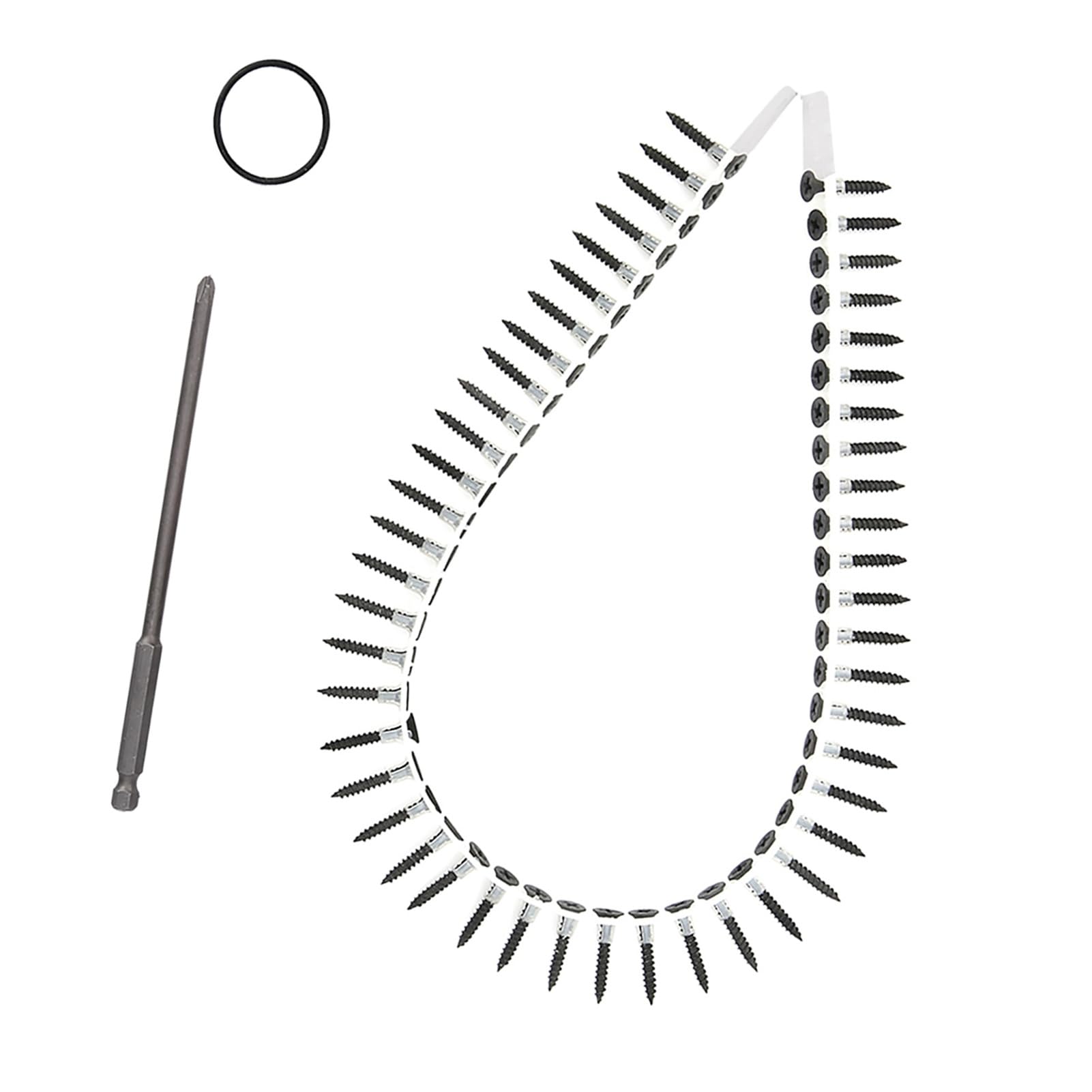 Auto Feed Screw Guns, Collated Screw Guns Chain Nail Guns Adapter Automatic Electric Drill Screw Tightening Equipment Installed on Electric Drill for Gypsum Board/Partition Wall/Wood Board/Ceiling