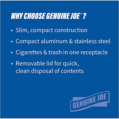Genuine Joe - GJO58883 Fire-Safe 3-Gallon Ashtray Receptacle