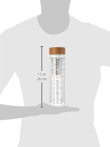 Pinky Up 7721 Blair Garden Party Glass Travel Infuser Mug Up
