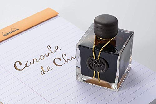 J. Herbin 1670 Anniversary Inks - Gold Sheen 50 ml Bottled - Emerald of Chivor (Emerald Green-Blue Ink)