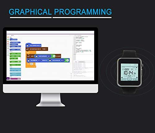 SmartFly info T-Watch 2020 V1 ESP32-Based Programmable Watch with ESP-IDF or MicroPython(Black)