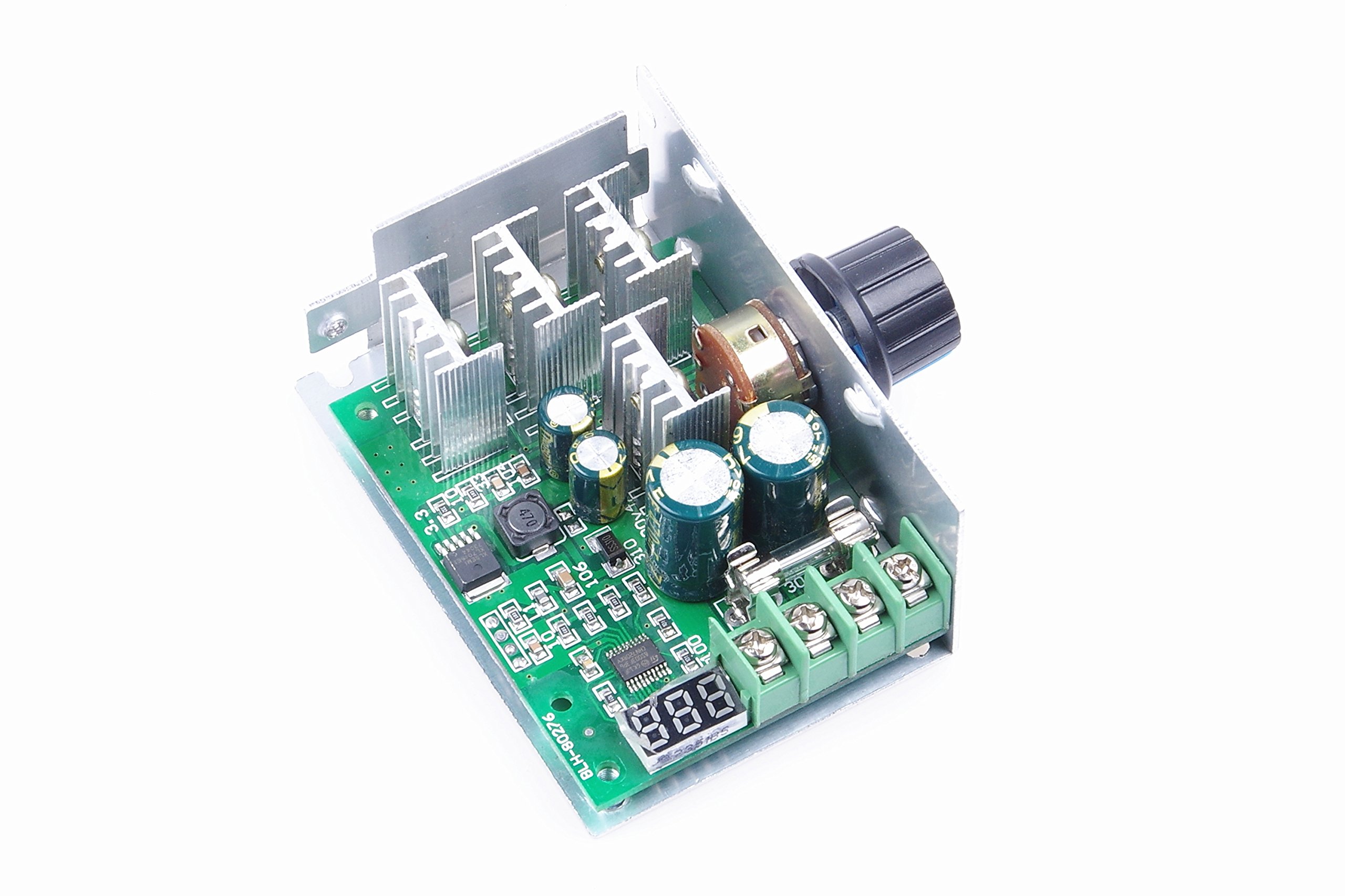 KNACRO Digital Tachometer PWM DC Motor Speed Controller 30A DC 6V 12V 24V 36V 48V 60V (6V - 60V) Max Power 1200W Promise Electronic Motor Switch