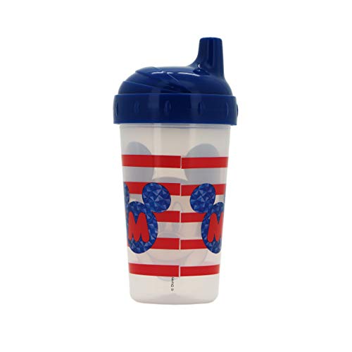 Cudlie Disney Baby Boy 2 Pack 10 Oz Hard Spout Sippy Cup for Toddler, Cheesin Mickey