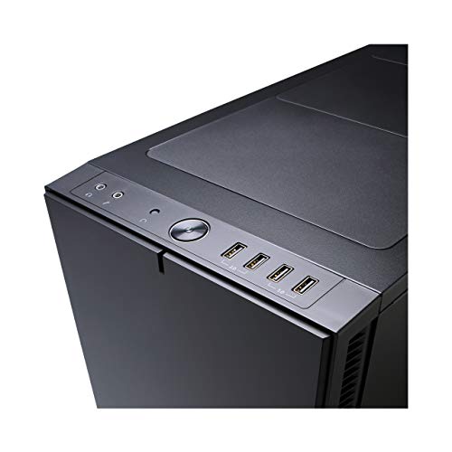 Fractal Design Define R5 - Mid Tower Computer Case - ATX - Optimized for High Airflow and Silent - 2X Fractal Design Dynamic GP-14 140mm Silent Fans Included - Water-Cooling Ready - Black