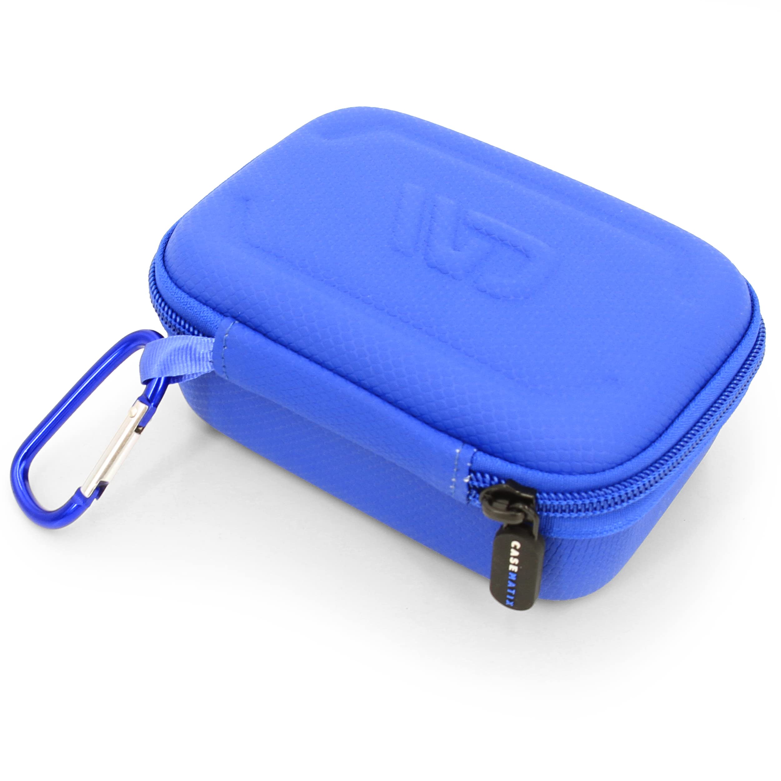 CASEMATIX Retro Handheld Game Console Case Compatible with HigoKids QS4 Portable Retro Video Game Player, Mademax RS-1 Gaming Console, E-MODS Arcade Pocket Player and More Up to 4.75", Blue Case Only
