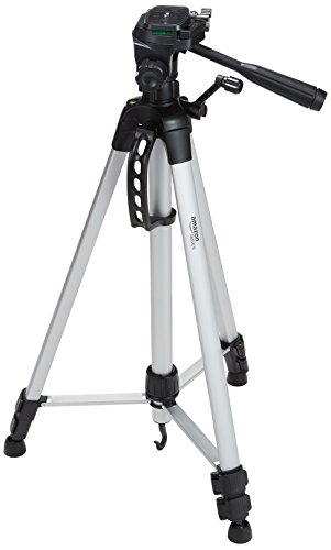 Amazon Basics Lightweight, Portable, Adjustable Camera Tripod with Bag, 60-Inch - Pack of 2, Black