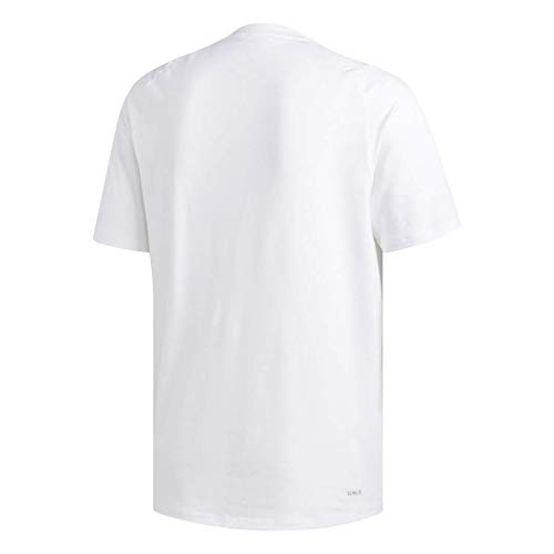 adidas Men's FreeLift Sport Prime Lite Weightlifting Tee, White, Small