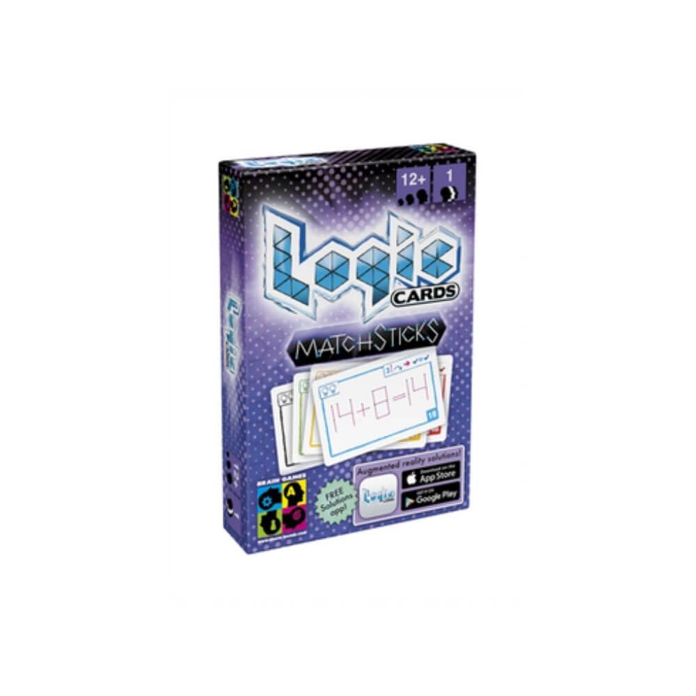 Brain Games Logic Cards Matchsticks - Math Brain Teaser Card Game for Kids, Teenagers & Adults - Award Winning Family Fun!