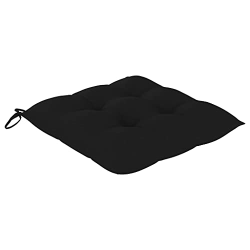 imasay Chair Cushions 2 pcs Black 15.7x15.7 x2.8 Fabric