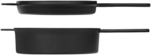 Amazon Basics Pre-Seasoned Cast Iron Skillet and Dutch Oven Set