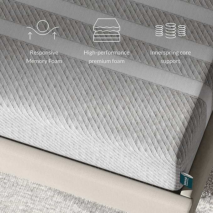 Leesa Original Hybrid 11" Mattress, Full, Premium Cooling Foam and Individually Wrapped Springs/CertiPUR-US Certified / 100-Night Trial
