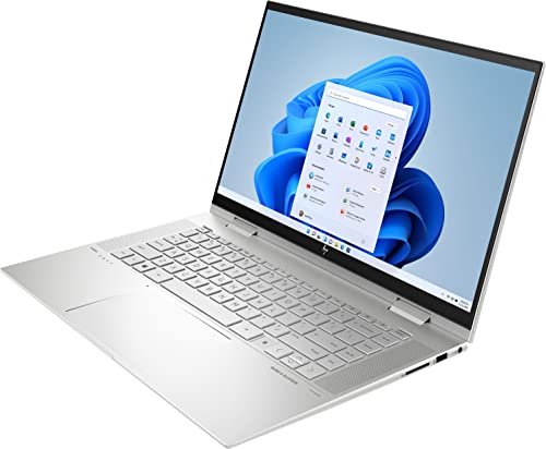 HP 2022 Newest Envy x360 2-in-1 15.6" Touchscreen Laptop, Intel Core i5-1155G7, Intel Iris Xe Graphics, 12GB DDR4 RAM, 512GB PCIE SSD, Fingerprint, Backlit Keyboard, Stylus Pen, Win 11 Home, Silver