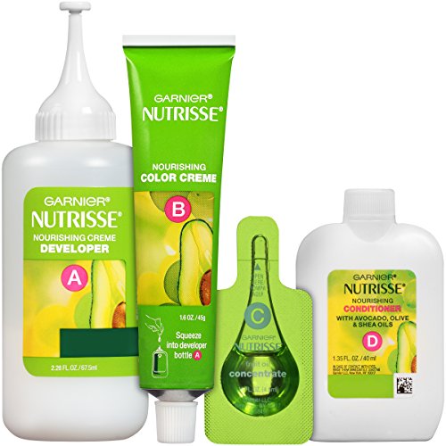 Garnier Nutrisse Nourishing Hair Color Creme, 12 Natural Blue Black (Packaging May Vary)