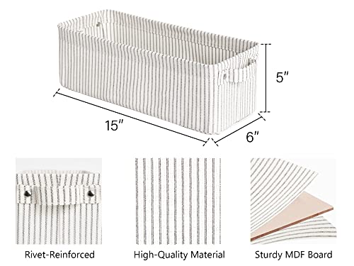 StorageWorks 2-Pack Narrow Storage Bins with 3-Pack Storage Baskets