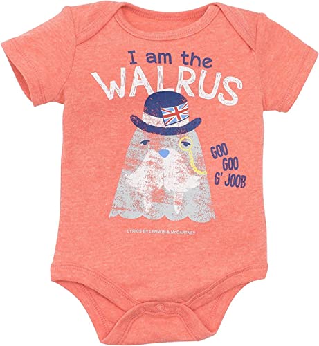 Lyrics by Lennon and McCartney Newborn Baby Boys 5 Pack Short Sleeve Bodysuits Multi 3-6 Months