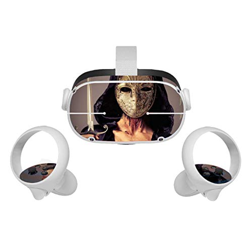 Amala NAIDU The Famous Team Music Oculus Quest 2 VR Headset and Controller Skin, Vinyl Decal Skin for VR Headset and Controller, Virtual Reality Protective Accessories