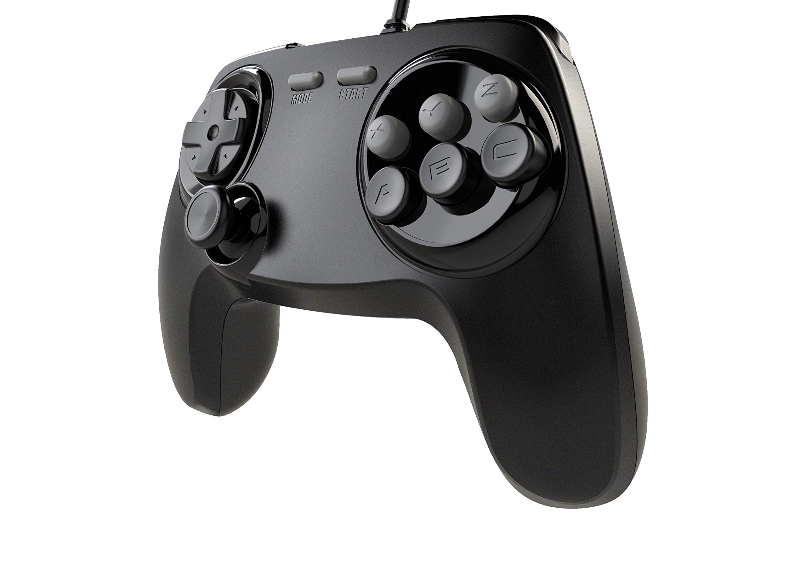 BrawlerGen Genesis Mini Controller 6 Button Genesis Mini/PC/MAC/Switch USB Compatible