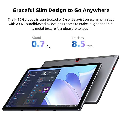 ARYSON Hi10 Go 10.1" FHD (1920x1200) IPS Screen Intel Celeron N4500 CPU 6GB RAM 128GB ROM Windows 10 Tablet PC with Micro-HD (Include Keyboard and Stylus)