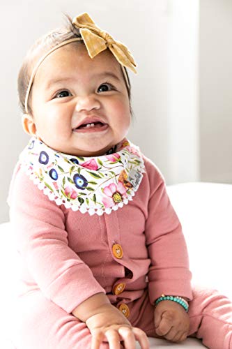 Copper Pearl Baby Bandana Drool Bibs for Drooling and Teething 2-Pack Fashion Bibs Gift Set For Girls “Isabella