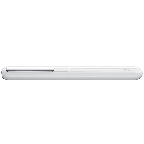 Lamy Dialog Fine Nib Fountain Pen Model 1228088 pianowhite 3 Pt, White/Silver/Gold
