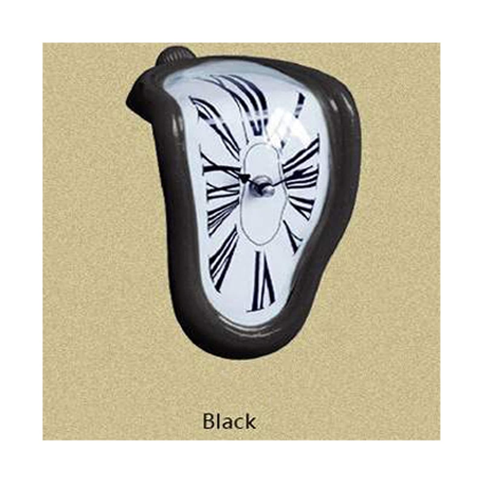 OMYLFQ Wall Clock,2019 New Novel Surreal Melting Distorted Wall Clocks Surrealist Salvador Dali Style Wall Watch Decoration Gift Home Garden (Color : 3)