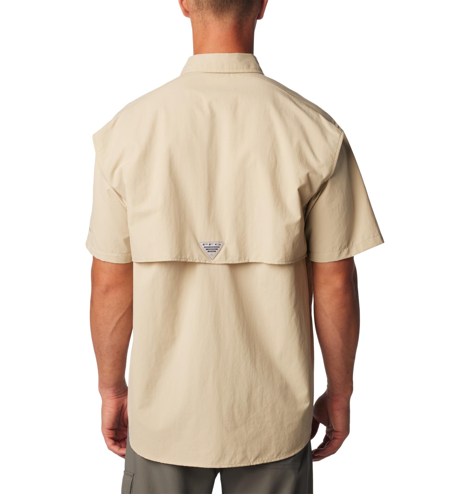 Columbia Men's Bahama II UPF 30 Short Sleeve PFG Fishing Shirt, Fossil, Medium