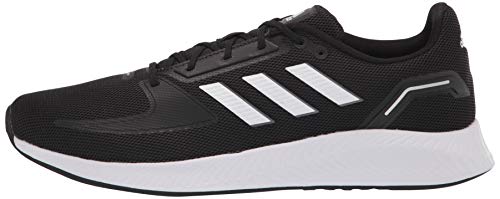 adidas Men's Runfalcon 2.0 Running Shoe, Black/White/Grey, 8.5