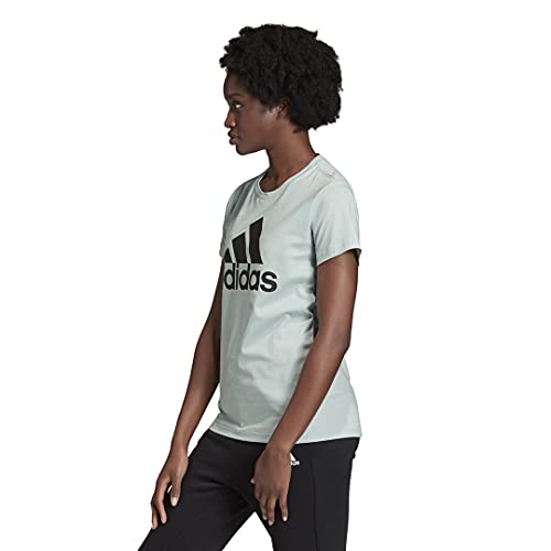 adidas Women's Must Haves Badge of Sport Tee, Green Tint, XX-Small