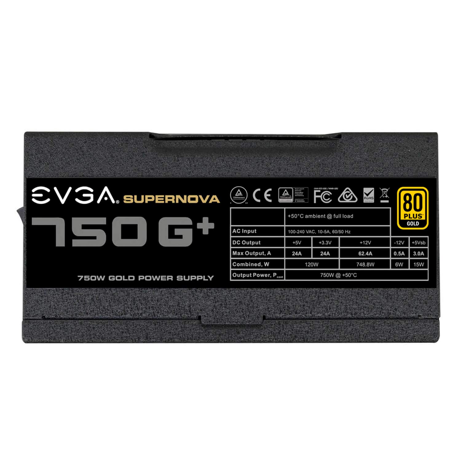 EVGA SuperNOVA 750 G+, 80 Plus Gold 750W, Fully Modular, FDB Fan, 10 Year Warranty, Includes Power ON Self Tester, Power Supply 120-GP-0750-X1