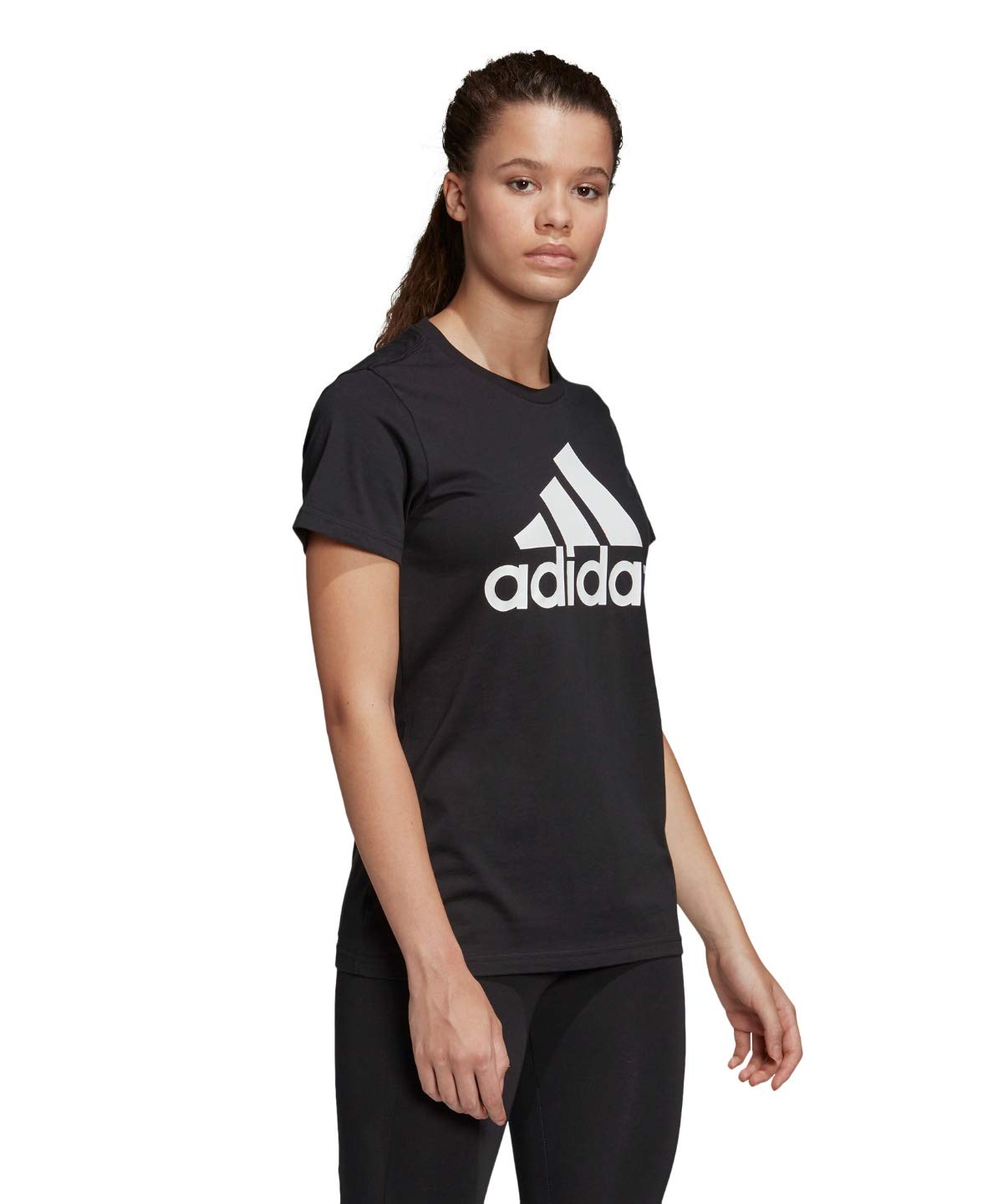 adidas Women's Must Haves Badge of Sport Tee, Purple Tint, Small