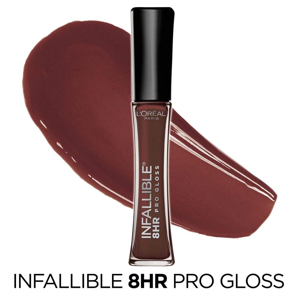 L’Oréal Paris Makeup Infallible 8 Hour Hydrating Lip Gloss, Truffle, 0.21 Fl Oz