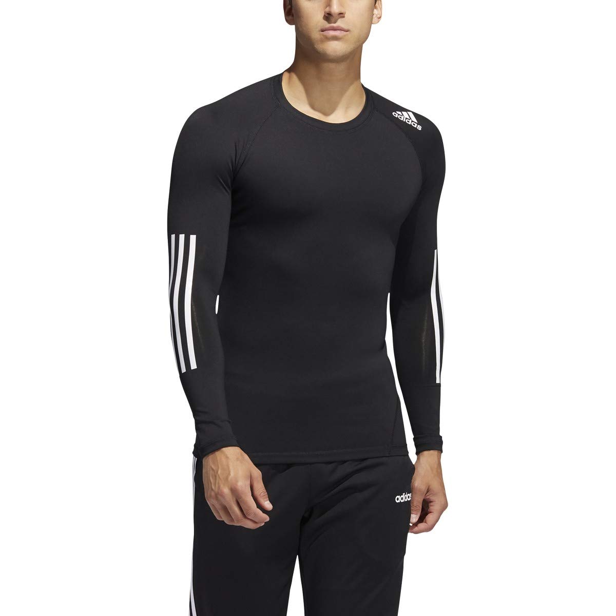 adidas Men's Standard Hockey Base-Layer Shirt, Black, 3X-Large