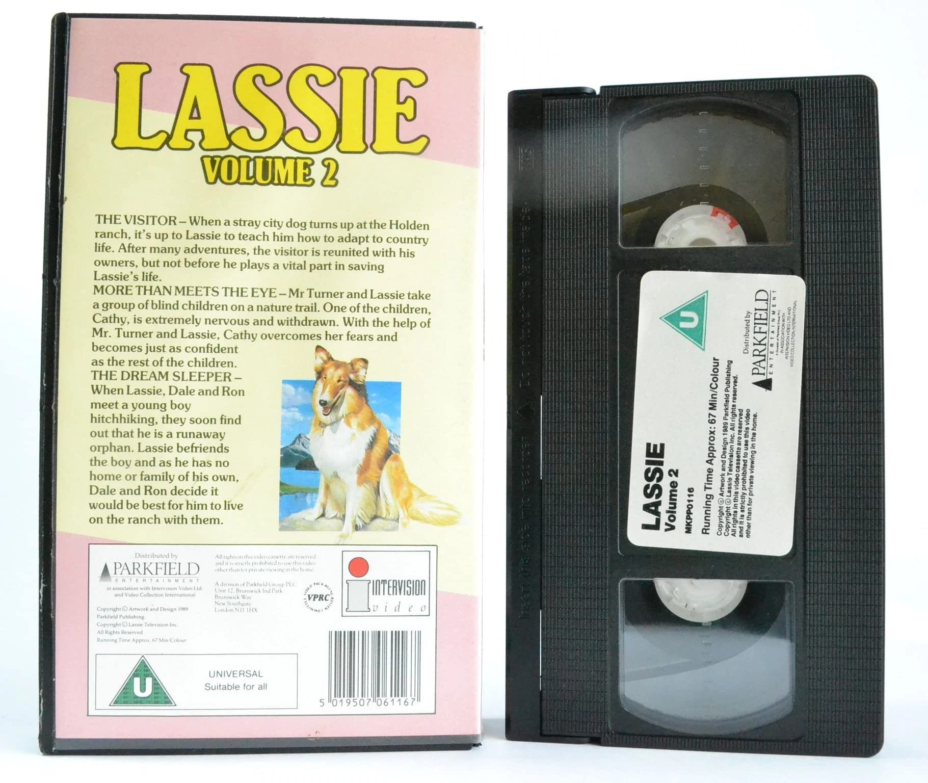 Lassie Volume 2 VHS Video from Playtime suitable for 3 to 10 year old Children