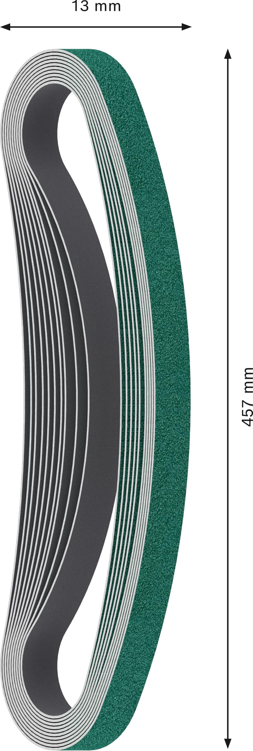 Bosch 2608608y46 Surface Y485 13 x 457 mm, Green, 2608608Y46