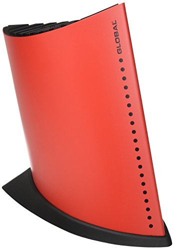 Global, Red GKB-52/CR, 10 Slot Knife Block, Medium