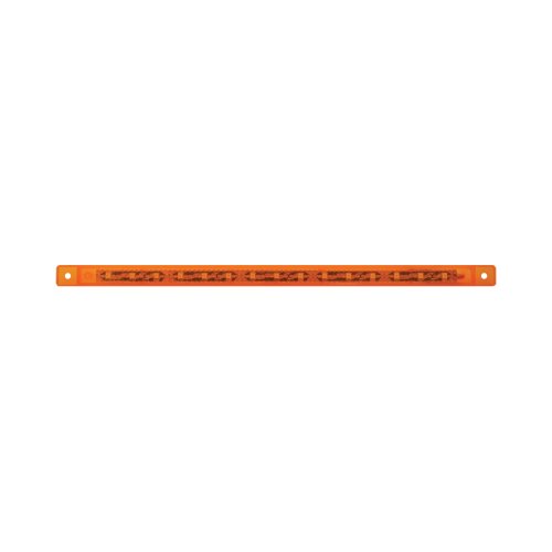 GG Grand General 76310 Amber 12" Ultra Thin Surface Mount 15-LED Marker and Clearance Sealed Light Bar, Amber/Amber