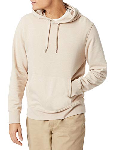 Amazon Essentials Men's Lightweight French Terry Hooded Sweatshirt, Oatmeal Heather, X-Large