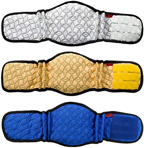 Mkono Male Dog Belly Band Wraps Washable Dog Diapers Male for Small and Medium Dogs(3 Pack)