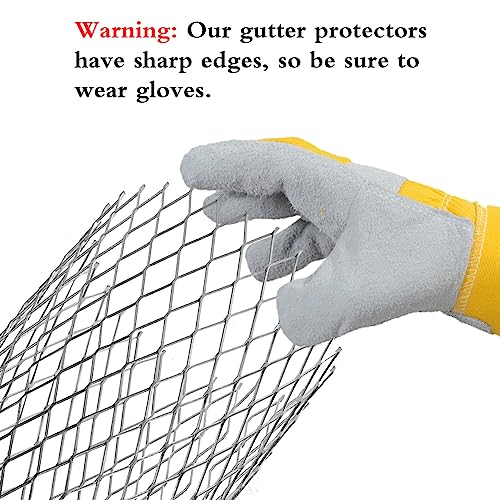DOITOOL 6 Pack Gutter Downsport Guards 3 Inch Expandable Aluminium Filter Strainer, Leaf Filter Gutter Strainer Gutter Downspout Protectors, Stops Blockage from Leaves and Debris